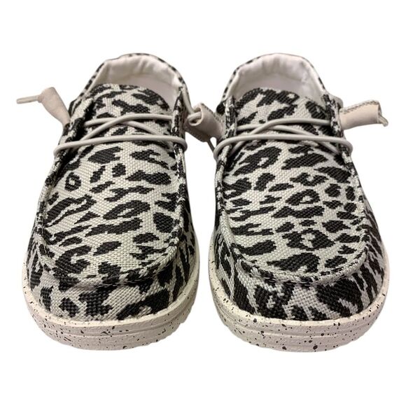 Hey Dude | Shoes | Woven Cheetah Grey Hey Dude Womens Ultralight Memory ...